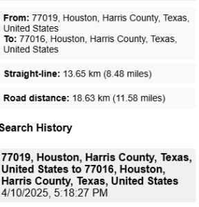 Measure Distance Map - Find Driving & Straight Distance Between 2 ...