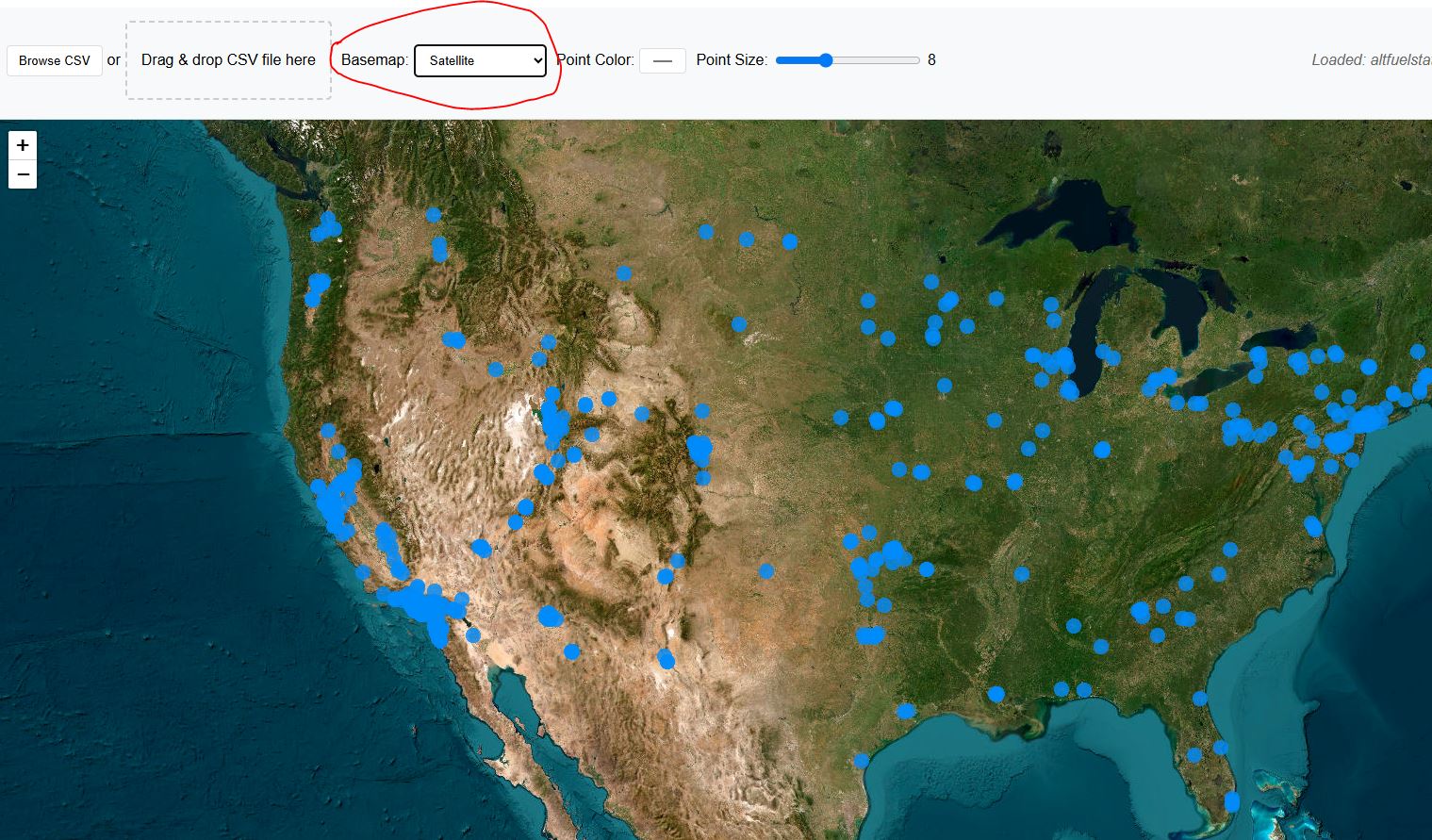 Longitude and Latitude Map From CSV - Free Online Map Application - Online Map Maker