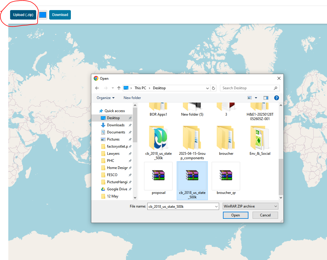 Online Shapefile Viewer - .shp Reader on Map - Online Map Maker