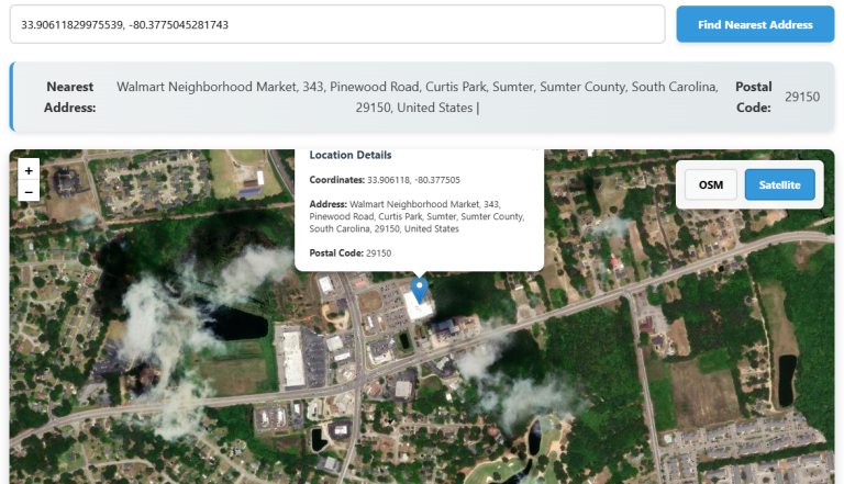 Latitude and Longitude to Address - Reverse Geocoding Free Tool ...